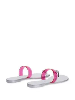 GIUSEPPE ZANOTTI Ring Plexi Sandals - Pink