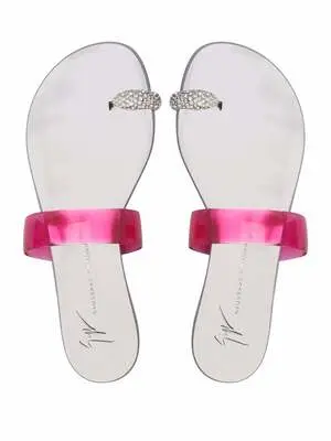 GIUSEPPE ZANOTTI Ring Plexi Sandals - Pink