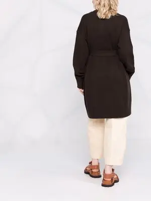 JOSEPH Long Belted Wool Cardigan