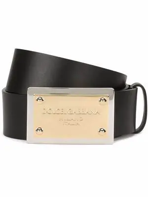 Dolce & Gabbana Leather Belt - Black