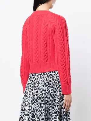 Alexander McQueen Cable-knit Fitted Jumper
