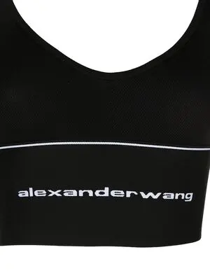 Alexander Wang Logo Elasticated-hem Bra