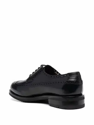 FERRAGAMO Marcus Perforated Derby Shoes