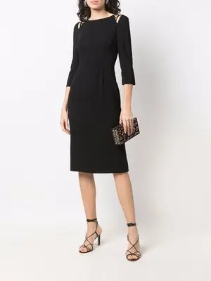 Alberta Ferretti Cut-out Shift Dress