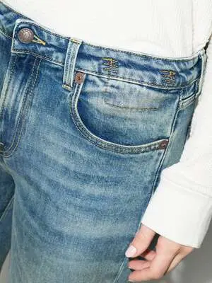 R13 Mid-rise Flared Cropped Jeans - Blue