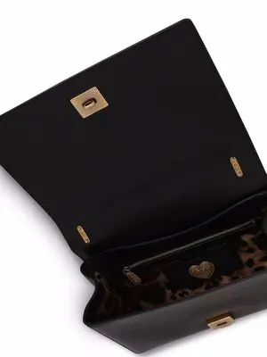 Dolce & Gabbana Large Devotion Quilted Shoulder Bag - Black