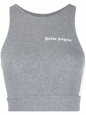 Palm Angels Ribbed Sports Bras