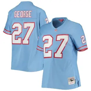 Mitchell & Ness Eddie George Houston Oilers Legacy Replica Player Jersey - Light Blue