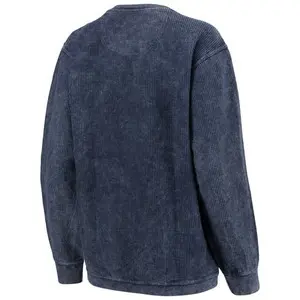 PRESSBOX West Virginia Mountaineers Comfy Cord Vintage Wash Basic Arch Pullover Sweatshirt