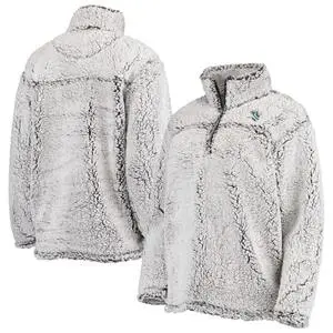 G-III 4HER BY CARL BANKS Seattle Kraken Sherpa Quarter-zip Jacket - Gray