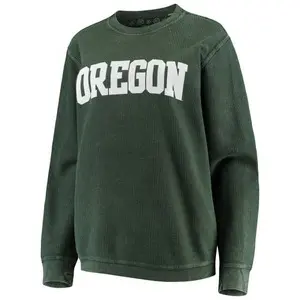 PRESSBOX Oregon Ducks Comfy Cord Vintage Wash Basic Arch Pullover Sweatshirt