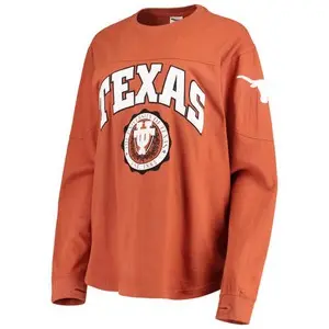 PRESSBOX Texas Longhorns Long Sleeve T-shirt - Burnt Orange
