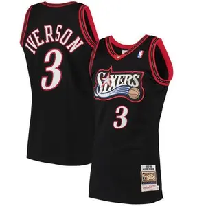 Mitchell & Ness Allen Iverson Philadelphia 76ers 1997/98 Hardwood Classics Authentic Jersey - Black