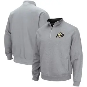 COLOSSEUM Quarter-zip Colorado Buffaloes Jacket - Heather Gray