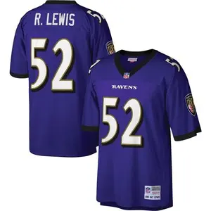Mitchell & Ness Ray Lewis Baltimore Ravens 2000 Retired Player Replica Jersey - Purple