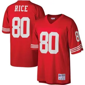 Mitchell & Ness Jerry Rice San Francisco 49ers Big & Tall 1990 Retired Player Replica Jersey - Scarlet