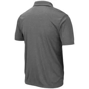 COLOSSEUM Heathered Charcoal Nebraska Huskers Smithers Polo
