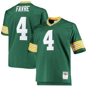 Mitchell & Ness Brett Favre Big & Tall 1996 Retired Player Replica Jersey - Green