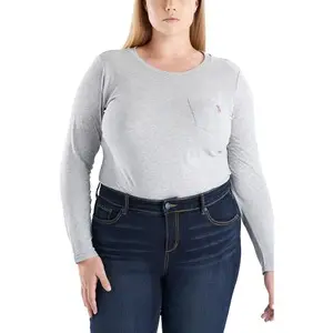 SLINK JEANS Crewneck T-shirt - Heather Grey