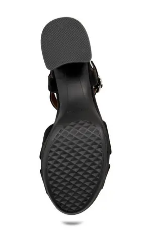 Aerosoles Cosmos Platform Sandals - Black/black Suede