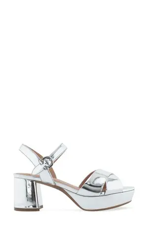 Aerosoles Cosmos Platform Sandals - Silver