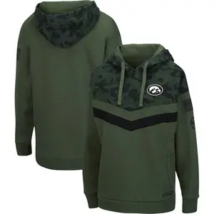 COLOSSEUM Camo Iowa Hawkeyes Oht Military Appreciation Extraction Chevron Pullover Hoodie - Olive