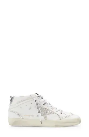 GOLDEN GOOSE Mid Star Crystal Embellished Sneakers
