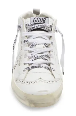 GOLDEN GOOSE Mid Star Crystal Embellished Sneakers