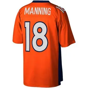 Mitchell & Ness Peyton Manning Denver Broncos Big & Tall 2015 Retired Player Replica Jersey