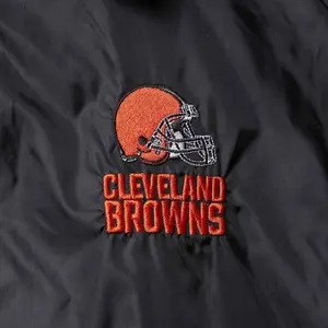 DUNBROOKE Cleveland Browns Coaches Classic Raglan Full-snap Windbreaker Jacket