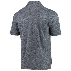 COLOSSEUM Heathered Navy Virginia Cavaliers Down Swing Raglan Team Polo
