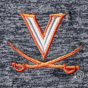 COLOSSEUM Heathered Navy Virginia Cavaliers Down Swing Raglan Team Polo