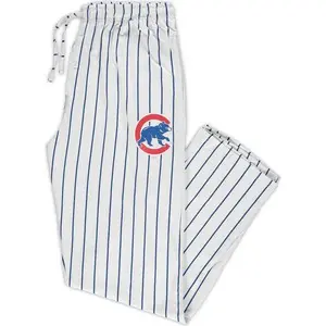CONCEPTS SPORT Royal Chicago Cubs Big & Tall Pinstripe Sleep Pants - White