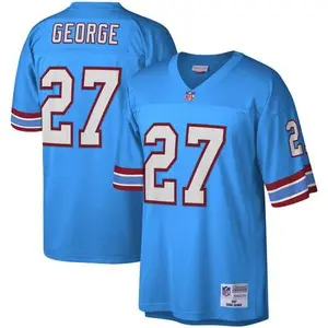 Mitchell & Ness Eddie George Houston Oilers Legacy Replica Jersey - Light Blue