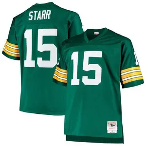 Mitchell & Ness Bart Starr Bay Packers Big & Tall 1968 Retired Player Replica Jersey - Green