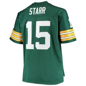 Mitchell & Ness Bart Starr Bay Packers Big & Tall 1968 Retired Player Replica Jersey