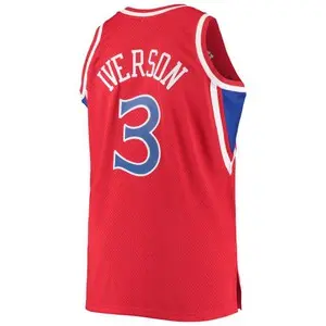 Mitchell & Ness Allen Iverson Philadelphia 76ers 1996/97 Hardwood Classics Swingman Jersey Big & Tall - Red