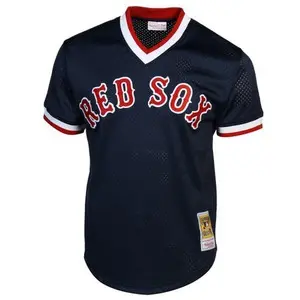 Mitchell & Ness Ted Williams Boston Red Sox 1990 Authentic Cooperstown Collection Batting Practice Jersey - Navy