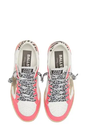 GOLDEN GOOSE Ball Star Distressed Leather Sneakers