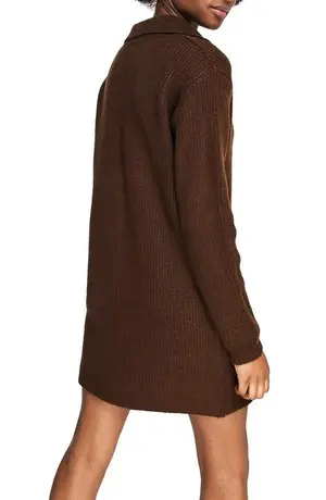 Topshop Rib Sweater Dress