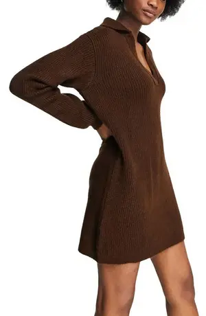 Topshop Rib Sweater Dress