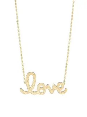 SYDNEY EVAN 14k Yellow Gold "love" Pendant Necklace Yellow Gold