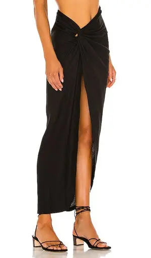 OW Iris Skirt - Black Caviar