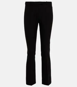 Max Mara Fatina Mid-rise Cropped Pants - Black