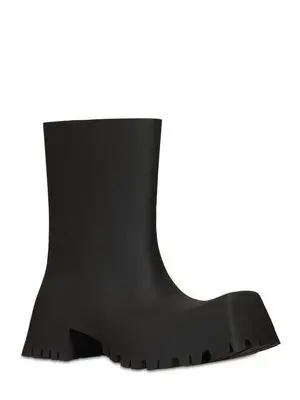 Balenciaga Tropper Rubber Boots - Black