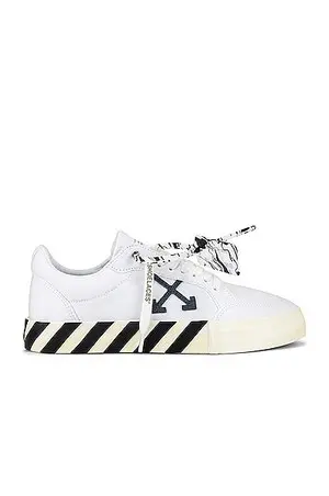 Off-White Low Vulcanized Eco Canvas Sneaker In White