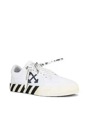 Off-White Low Vulcanized Eco Canvas Sneaker In White