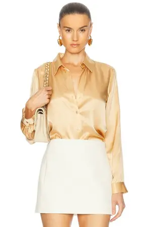 Long Sleeve Silk Blouses