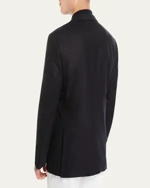 Zegna Solid Trofeo Wool Regular-fit Blazer Jacket