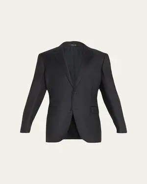 Zegna Trofeo Milano Two-piece Wool Regular-fit Suit - Black
